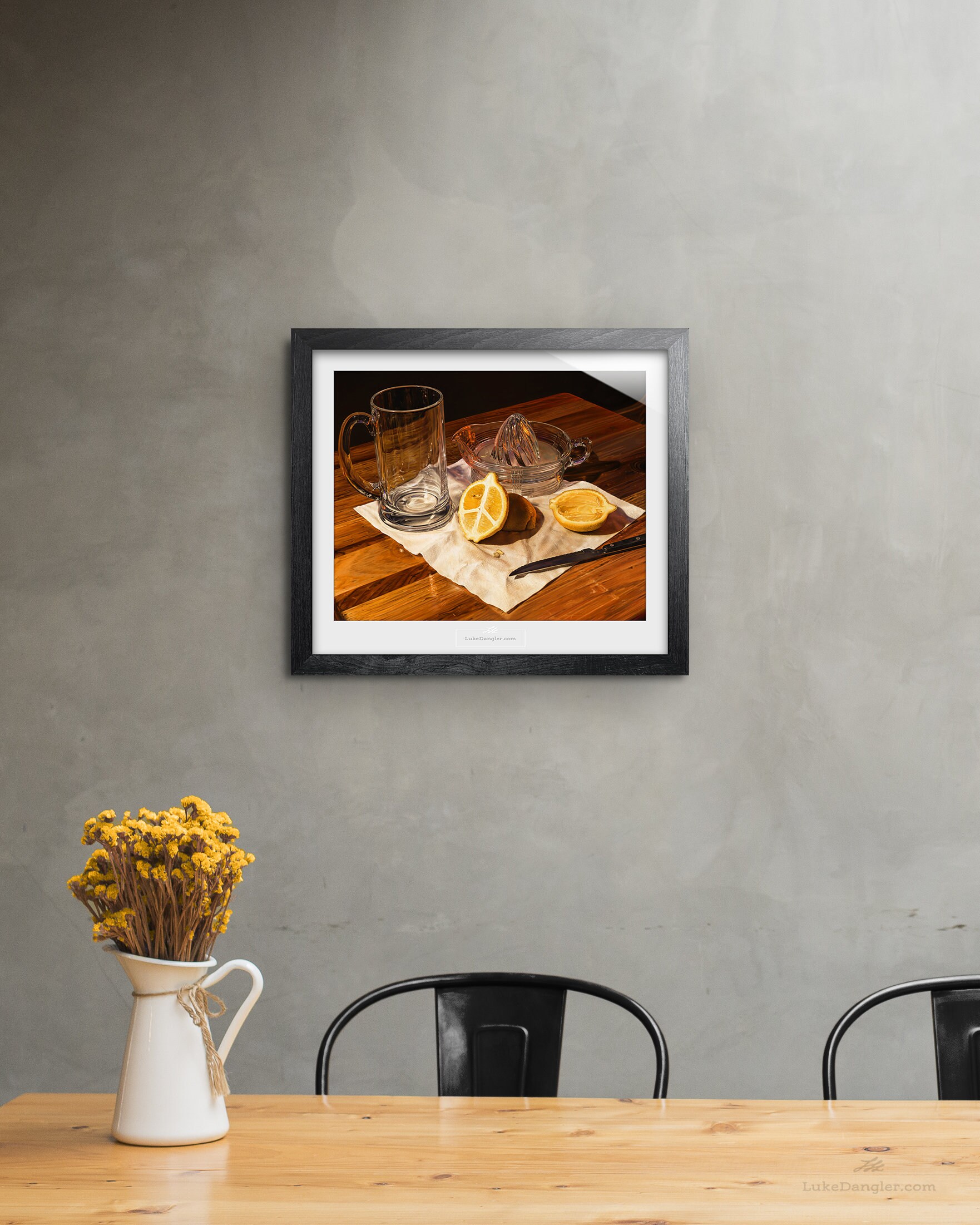 Peace of Fruit Art Print - Lemon Peace Sign Food Still Life Print sold ...