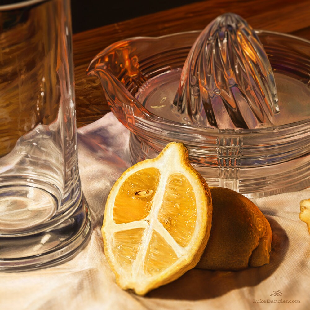 Peace of Fruit Art Print - Lemon Peace Sign Food Still Life Print sold ...