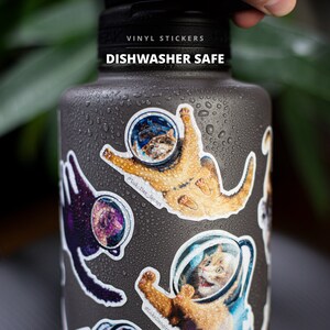 Happy Coffee Sticker - Spilling Coffee Vinyl Decal, Funny Iced Coffee ...