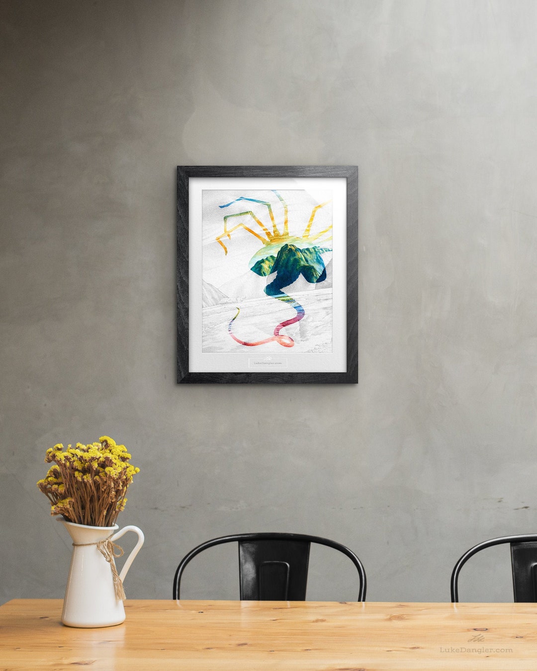 Alien Paradise - Alien Xenomorph Watercolor Painting Fine Art Print ...