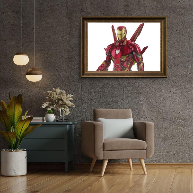 Hyper-realistic Drawing of Iron Man – Marvel - Avengers Collectible - Etsy