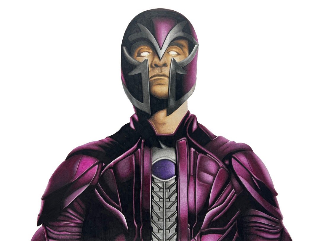 Hyperrealism Drawing of Magneto Marvel Fan Art, Realistic Pencil ...