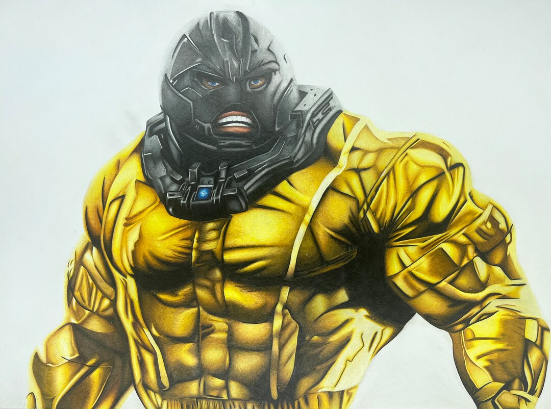 Juggernaut Drawing A3 X-men Marvel Comics - Etsy