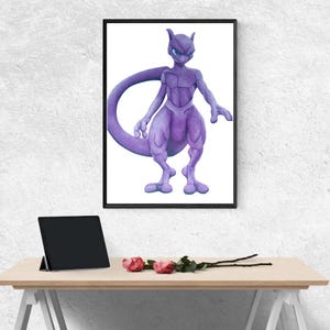 Hyperrealism Drawing of Mewtwo – Pokémon Fan Art, Realistic Pencil ...