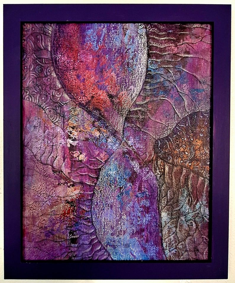 4,,unfathomable Depths,,-elegant Abstract,canvas, Acrylic, Oil Pastel ...