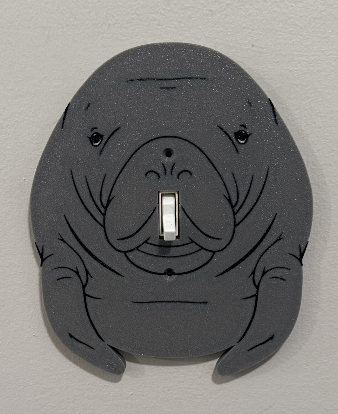 3d Printed Multi-color Manatee Light Switch Cover - Etsy