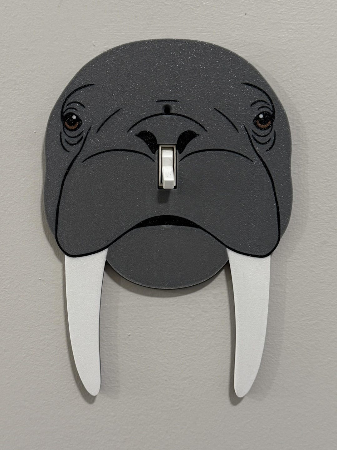 3d Printed Multi-color Walrus Head Light Switch Cover - Etsy