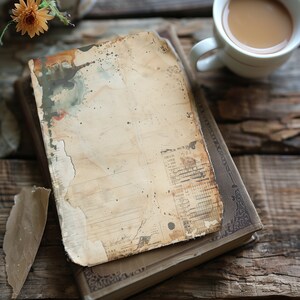 Faded Notes 12 Junk Journal Pages Vintage Ephemera Digital Paper ...
