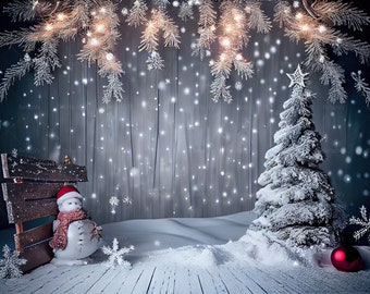 Winter Digital Backdrop - Etsy