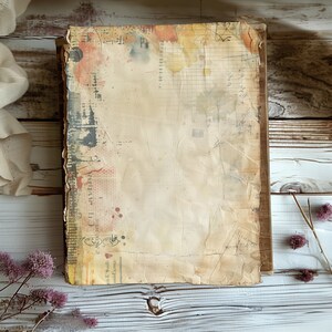 Faded Notes 12 Junk Journal Pages Vintage Ephemera Digital Paper ...