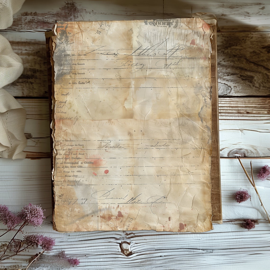 12 Postmarked Memories Pages, Vintage-inspired Junk Journal Digital ...
