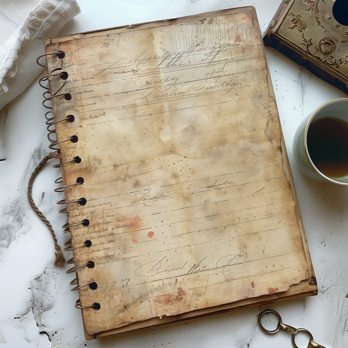 12 Postmarked Memories Pages, Vintage-inspired Junk Journal Digital ...