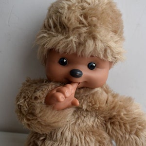 Vintage 11" TIEMI East German Friend Monchichi Monkey DDR 80S ...