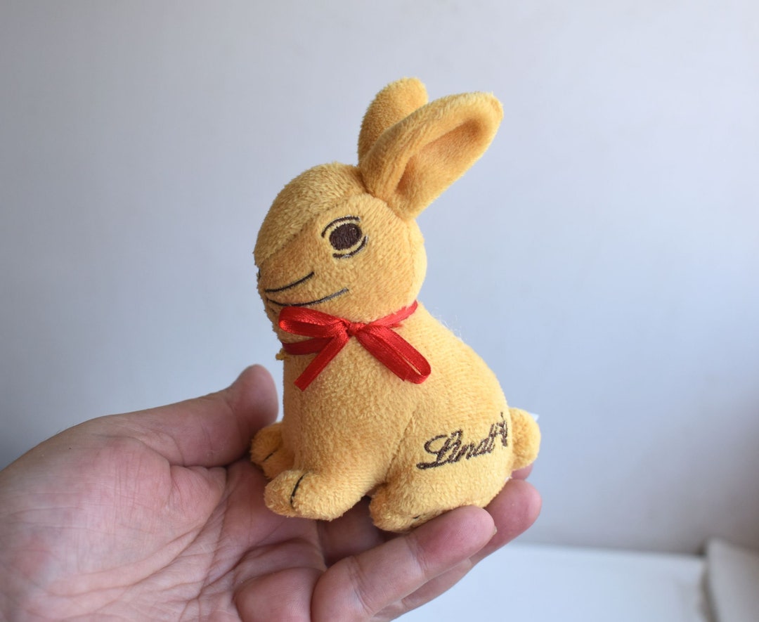 Vintage 4" Lindt Golden Rabbit Bunny Easter Plush Stuffed Soft Toy ...