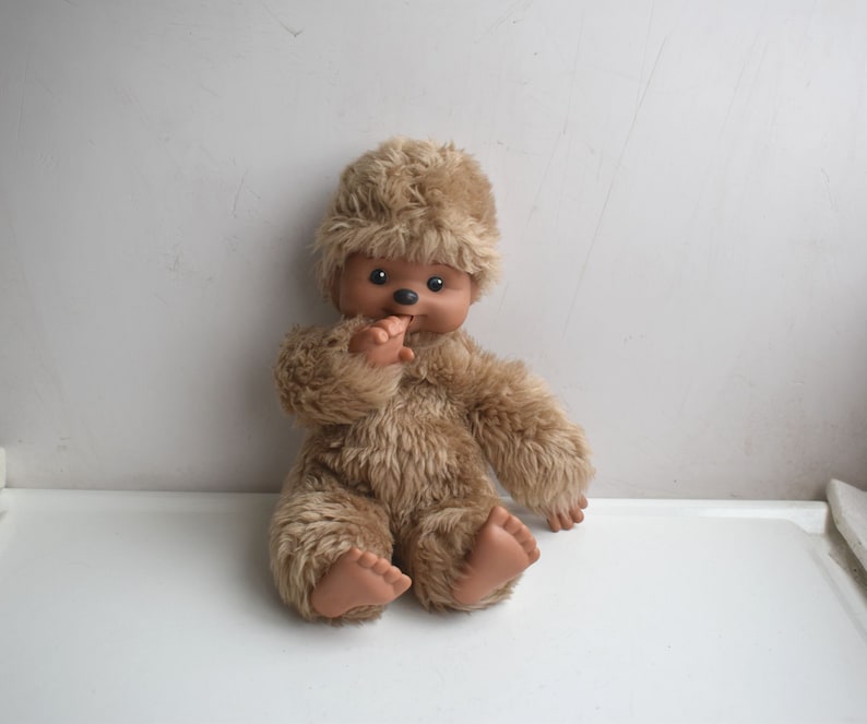 Vintage 11" TIEMI East German Friend Monchichi Monkey DDR 80S ...