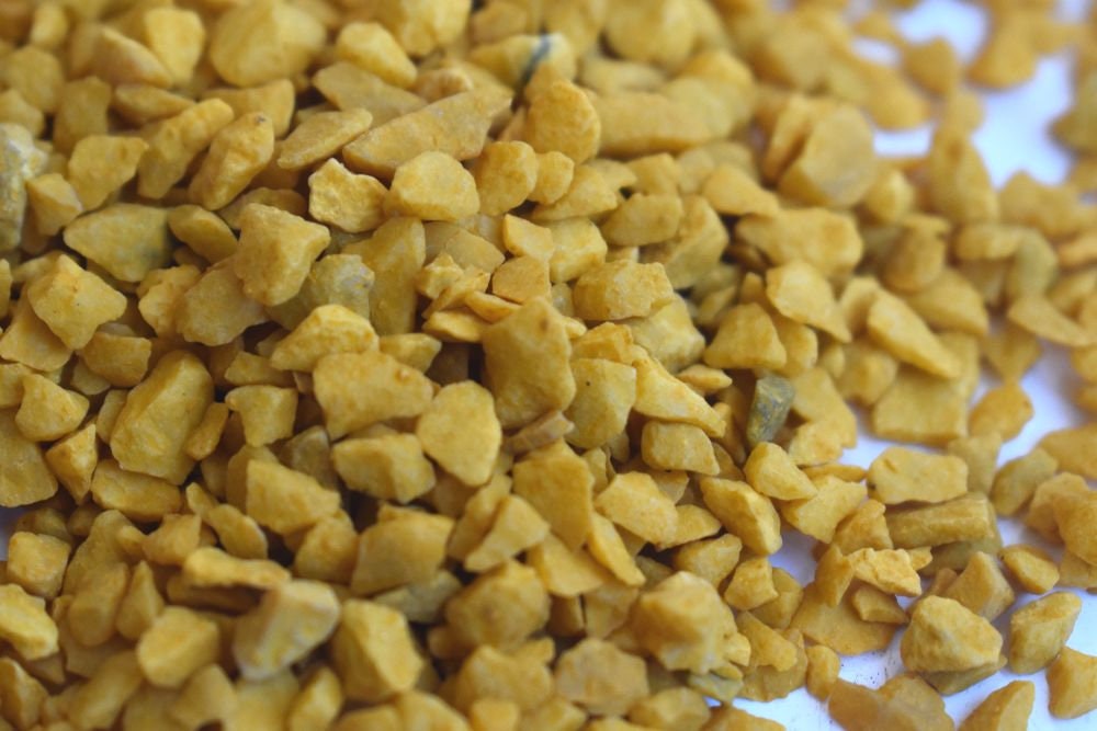 Yellow Tiny Natural Stones 5 Oz Colored Mosaic Garden Chip Gravels ...