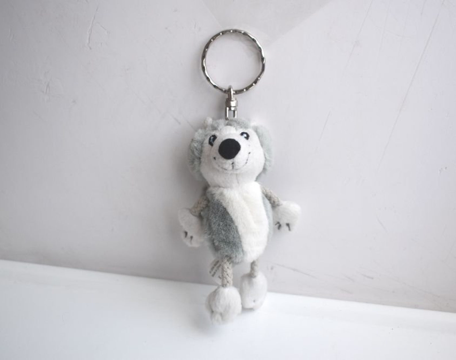 Vintage Wolf Mcdonalds 2004 Keychain Plush Stuffed Soft Toy Key Chain ...