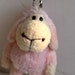 Cute Pink Sheep Lamb Keychain Plush Stuffed Soft Toy Key Chain Gift for ...