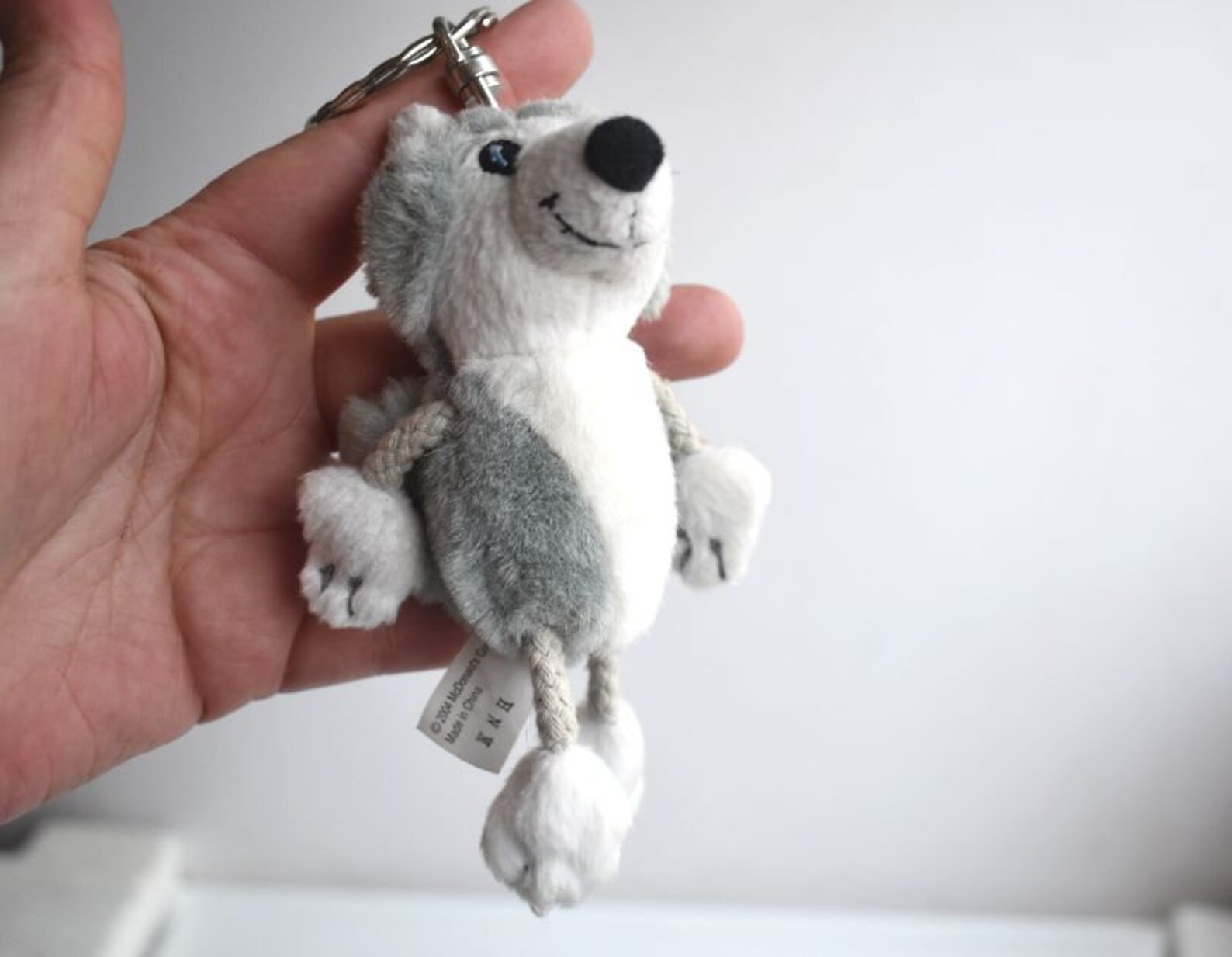 Vintage Wolf Mcdonalds 2004 Keychain Plush Stuffed Soft Toy Key Chain ...