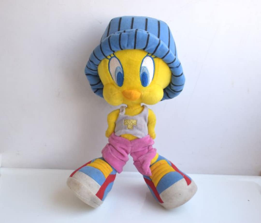 Vintage 12 Tweety Bird Looney Tunes Warner Bros Plush Toy Stuffed Soft ...