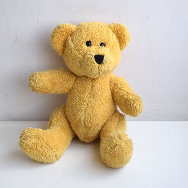 Yellow Teddy Bear - Etsy