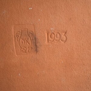 Vintage Teddy Bear Wall Picture Plaque Panel Ceramic Tile Clay Hand ...