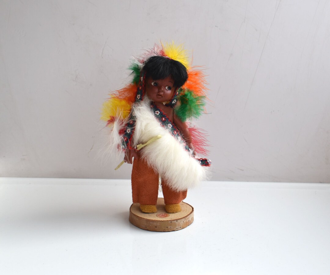 Vintage 7" Regal Canada Native North American Inuit Doll Traditional ...