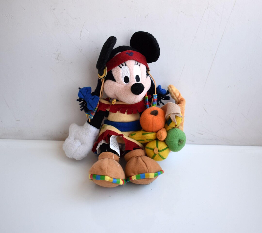 Vintage 10" Minnie Mouse Walt Disney Parks Thanksgiving 2003 Beanie ...