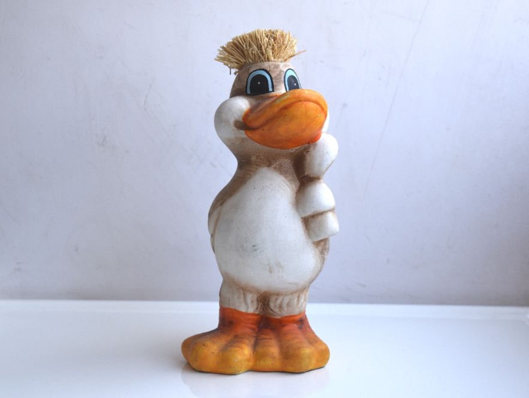 Vintage Cute Duck Figurine Statue Sculpture Statuette European Art MCM ...