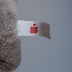 Vintage Cute Ted Bunny Rabbit Keychain Plush Stuffed Soft Toy Key Chain ...