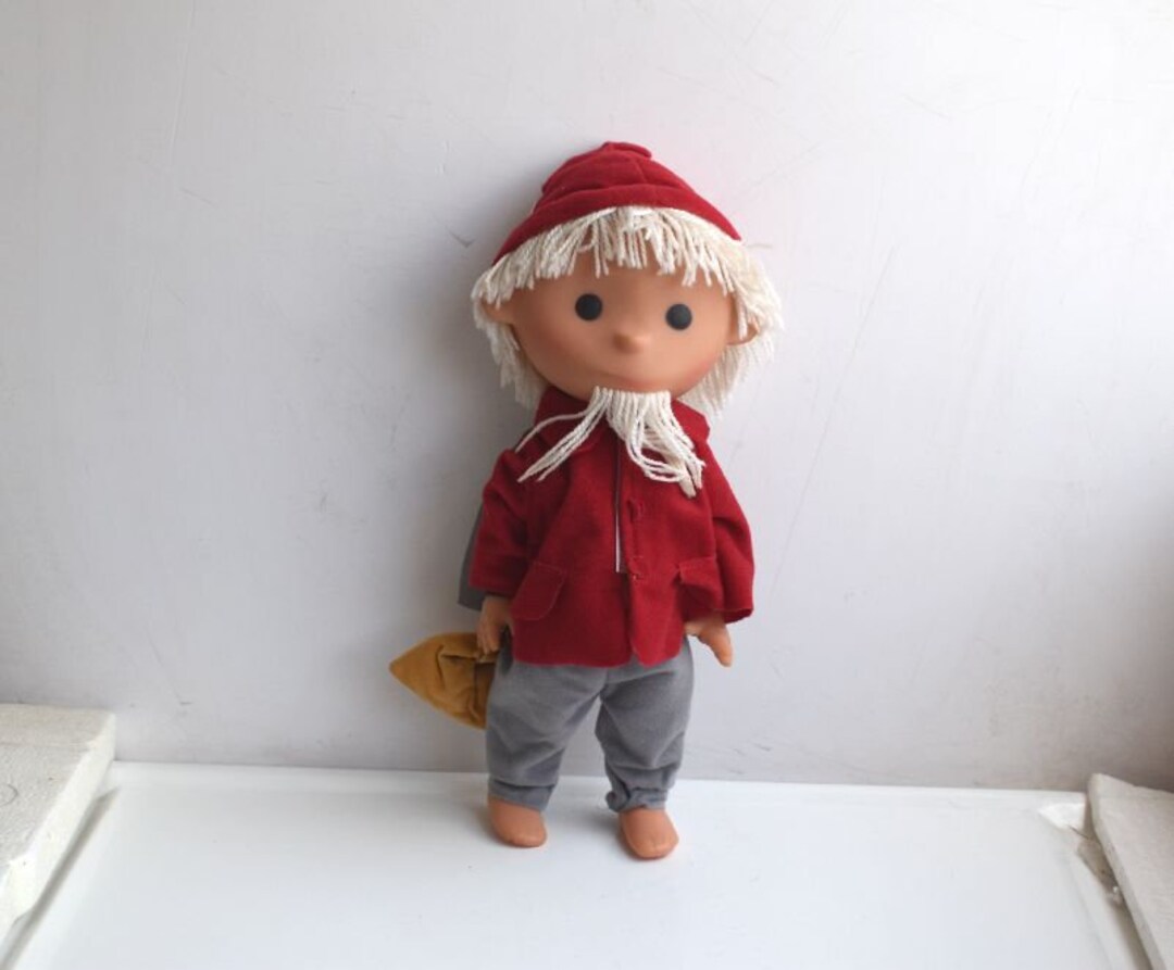 Vintage 13" Sandmann Sandman Sonni Spielwaren Rubber Face Plastic Body ...