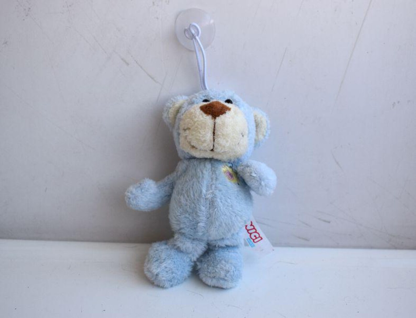 Vintage 5" NICI Teddy Bear Light Blue Plush Stuffed Soft Toy European ...