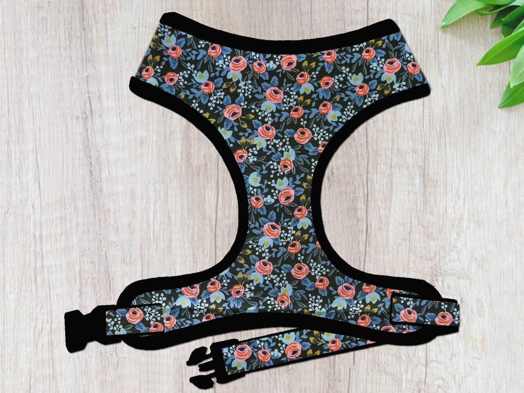 Rifle Paper Co Floral Dog Harness/ Rose Flower Dog Harness Vest/ Girl ...