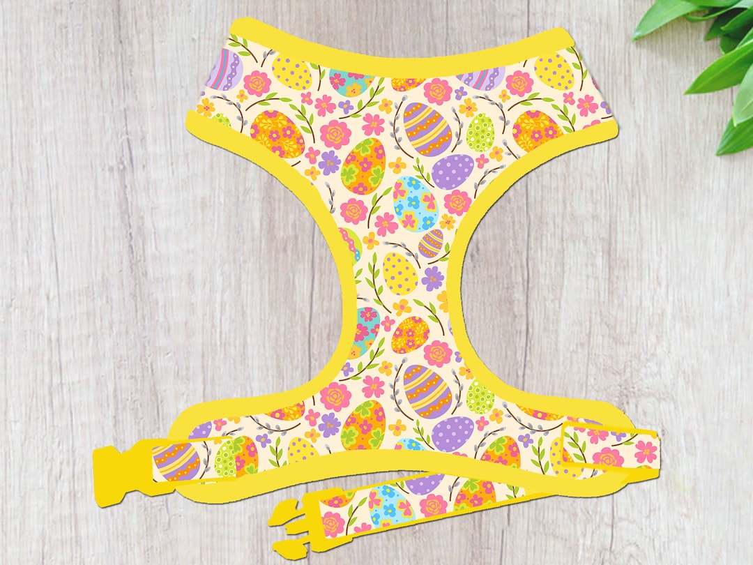 Easter Egg Flower Dog Harness/ Boy Girl Dog Harness Vest/ Spring Floral ...