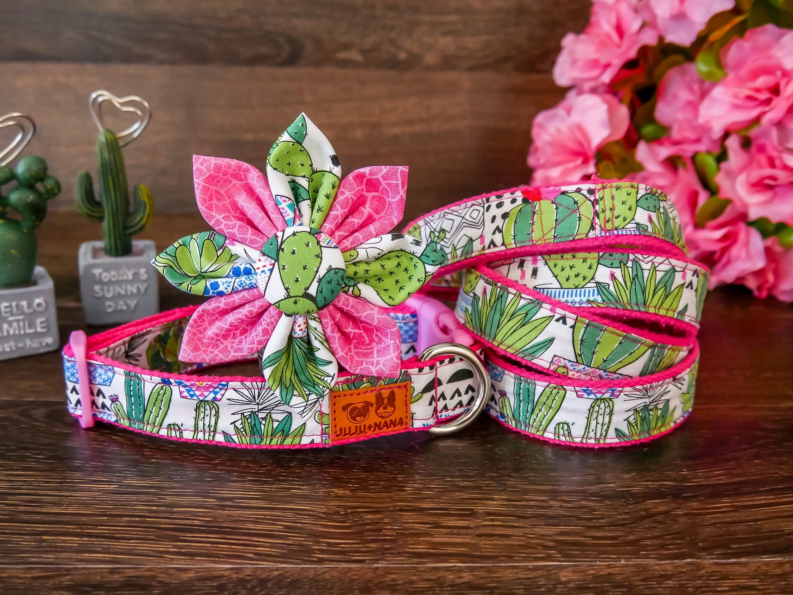 Girl Cactus Dog Harness Set/ Succulent Dog Harness Vest/ | Etsy