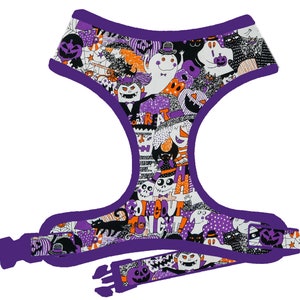 Halloween Dog Harness, Purple Halloween Dog Harness Vest, Orange ...
