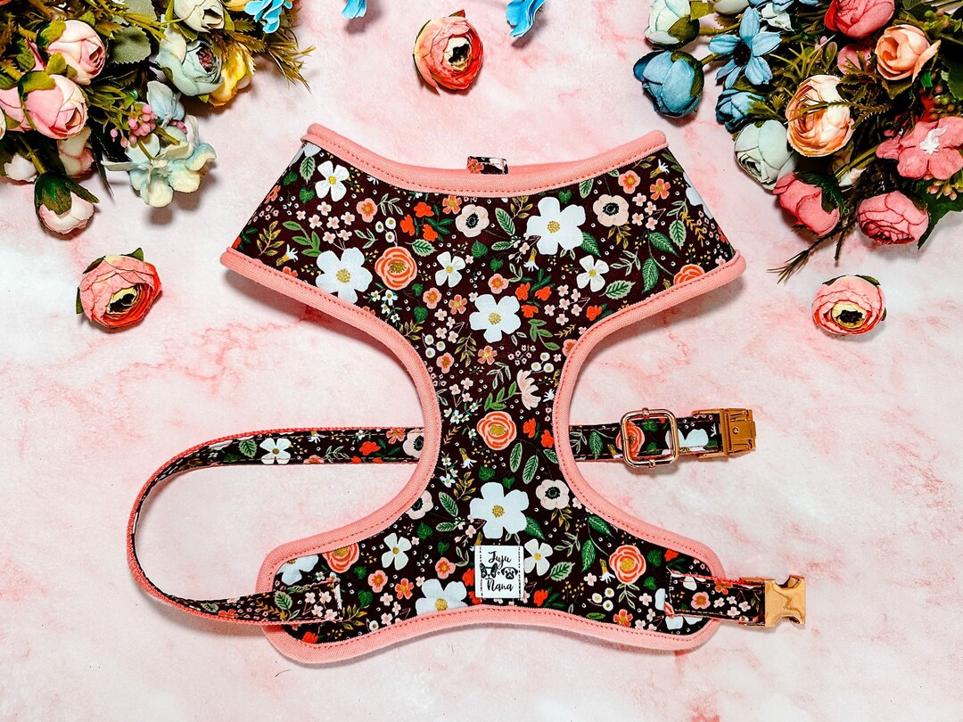 Spring Flower Dog Harness Vest/ Rifle Paper Co/ Floral Summer Dog ...