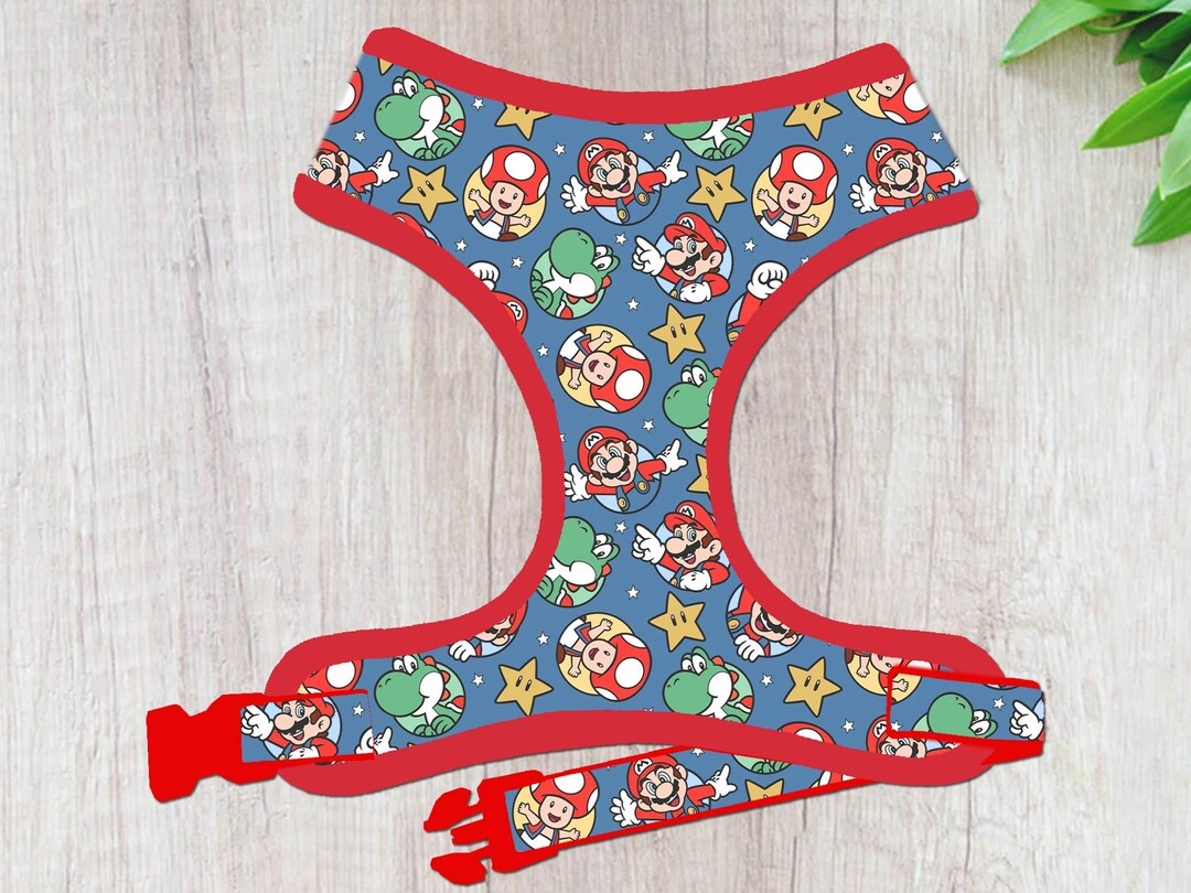 Super Mario Bros Dog Harness Vest/ Cute Patriotic Boy Dog Harness ...