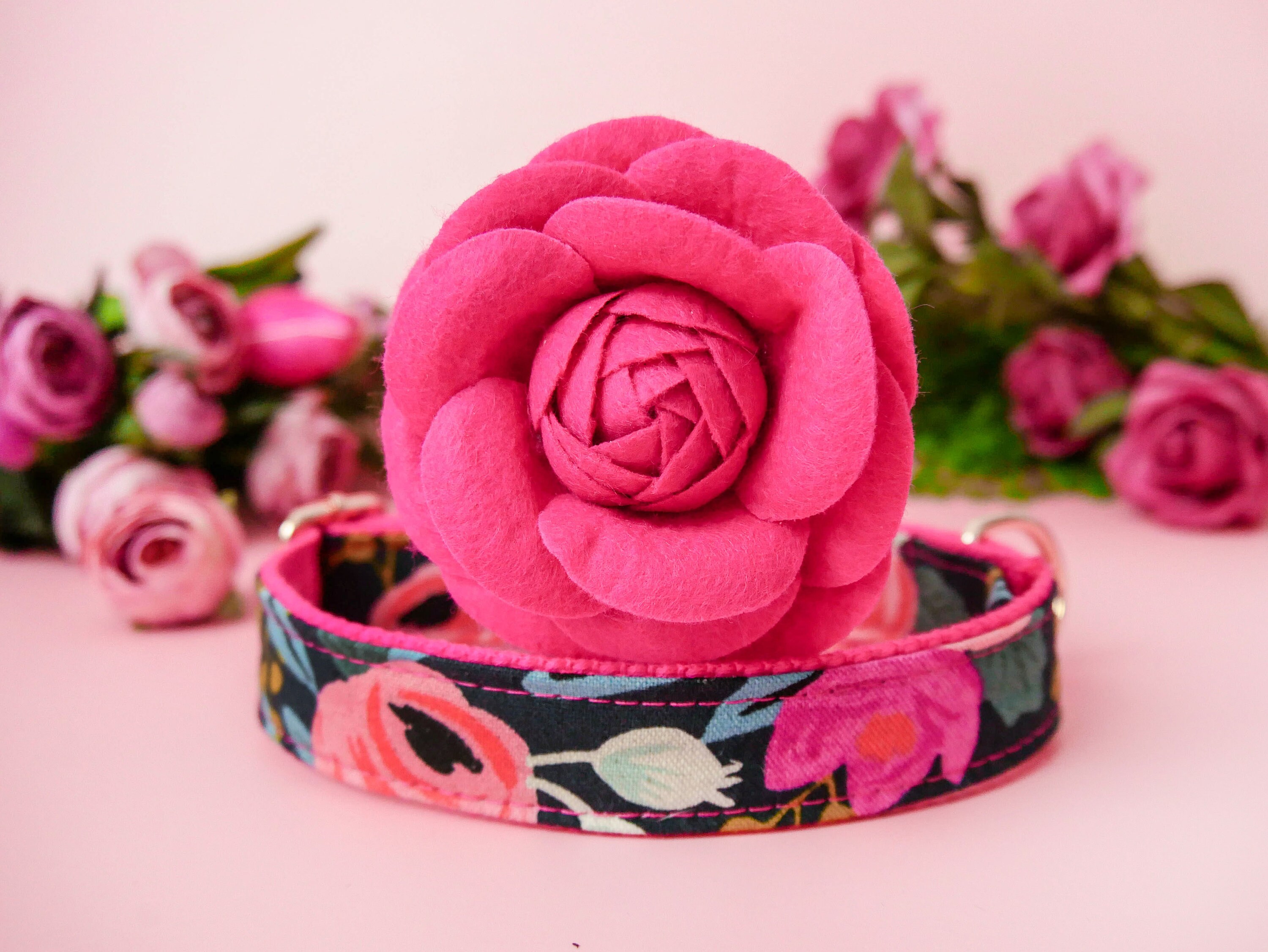 Rifle Paper Co Dog Collar Flower/ Girl Floral Dog Collar/ - Etsy