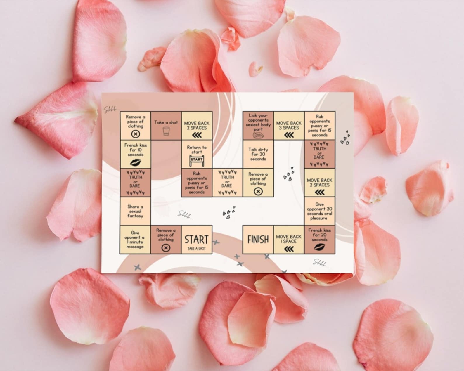Intimacy Foreplay Board Game for Adult Couples | Printable Date Night ...
