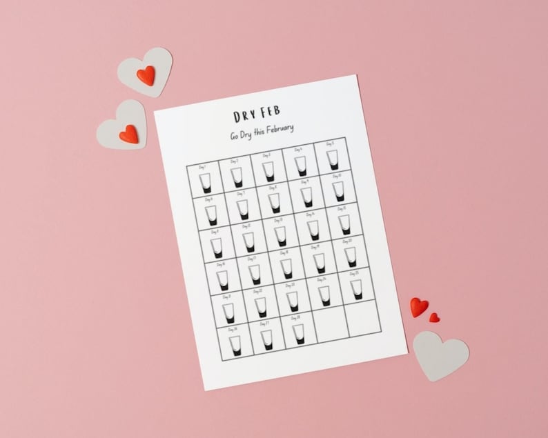 Dry Feb Sober Challenge Tracker Go Dry This February to Raise Funds No ...