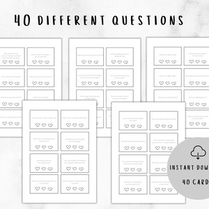 Printable Game for Couples Deep Questions That Will Strengthen Your ...