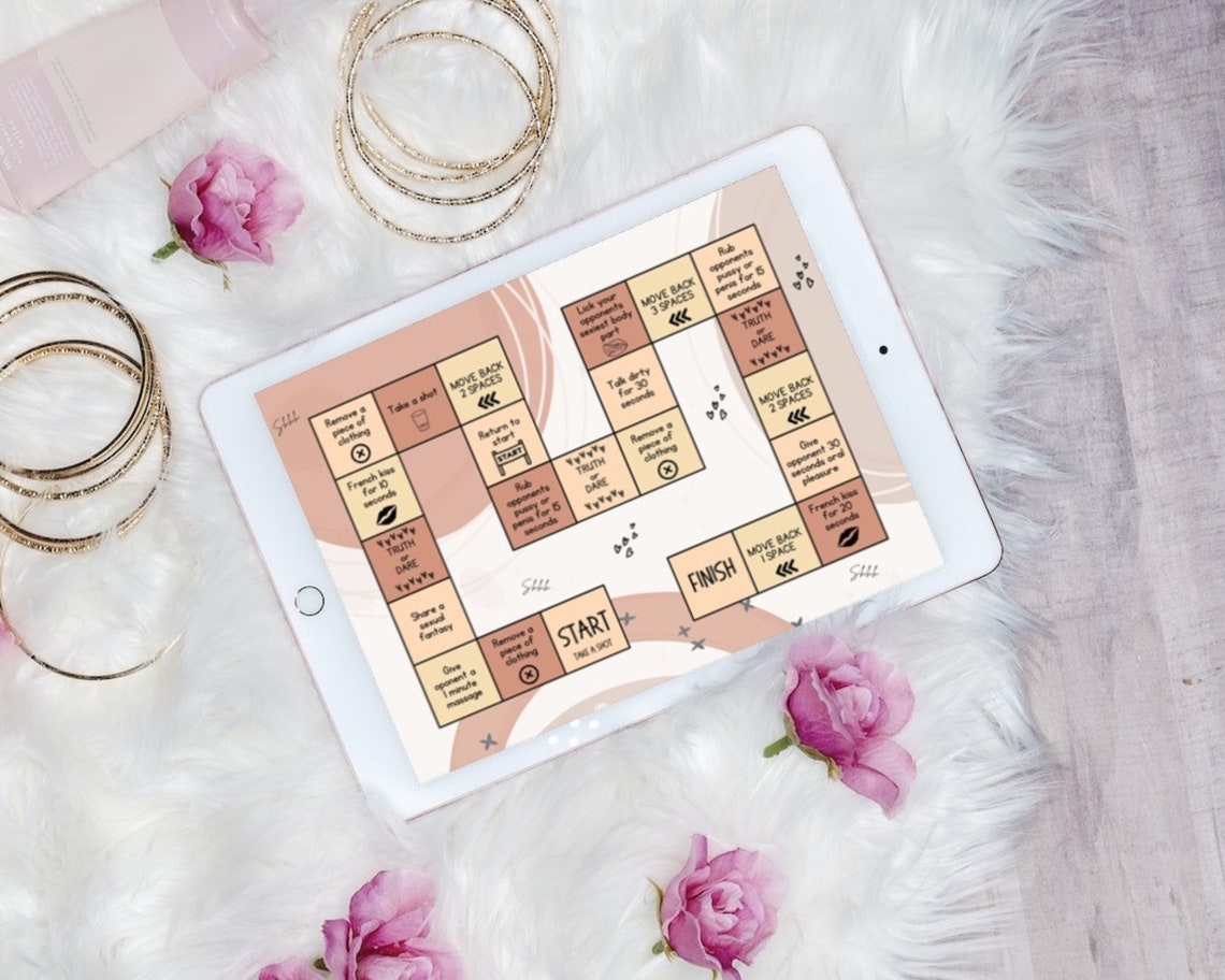 Intimacy Foreplay Board Game For Adult Couples Printable Etsy