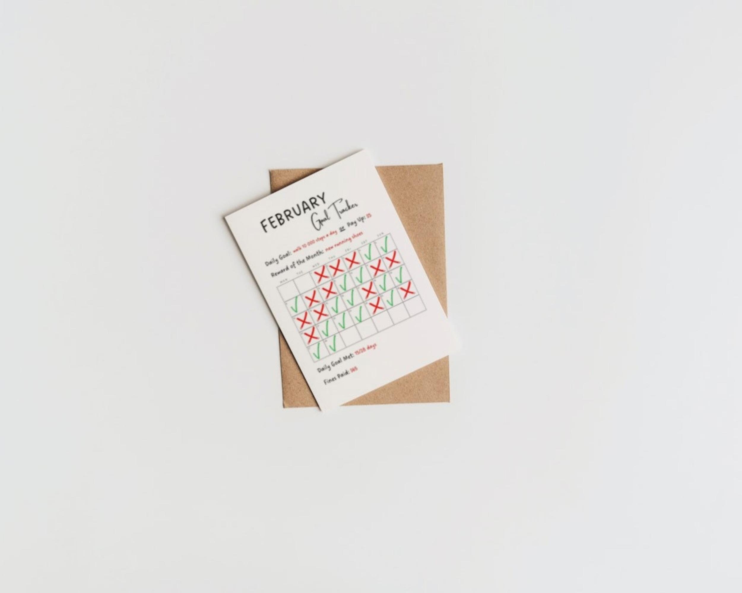 February Daily Goal Tracker Printable Daily Habits Tracker Which Helps ...