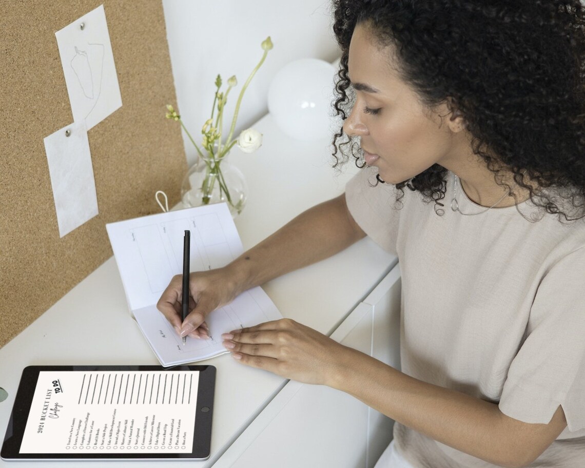 2024 Bucket List Challenge Printable 2024 Resolution Digital Tracker ...