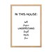 In This House We Love Sign Living Room Bedroom Family Quote - Etsy