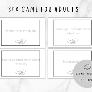 100 Sex Challenges Printable Couple Intimacy Game to Explore Your ...