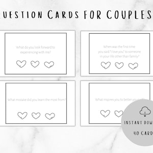 Printable Game for Couples Deep Questions That Will Strengthen Your ...