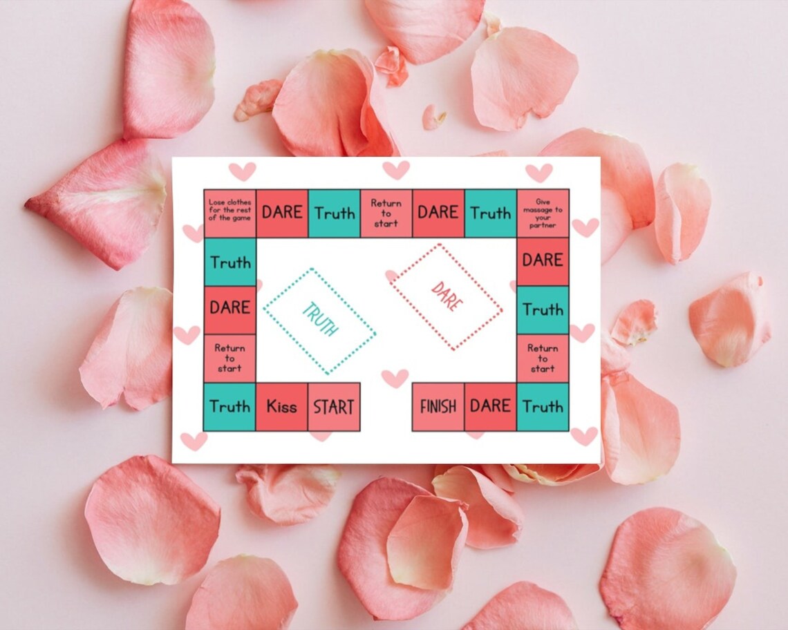 Printable Erotic Sex Board Game For Couples Truth Or Dare Sex T For
