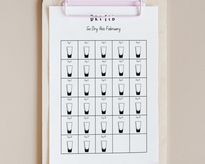Dry Feb Sober Challenge Tracker | Go Dry This February to Raise Funds ...